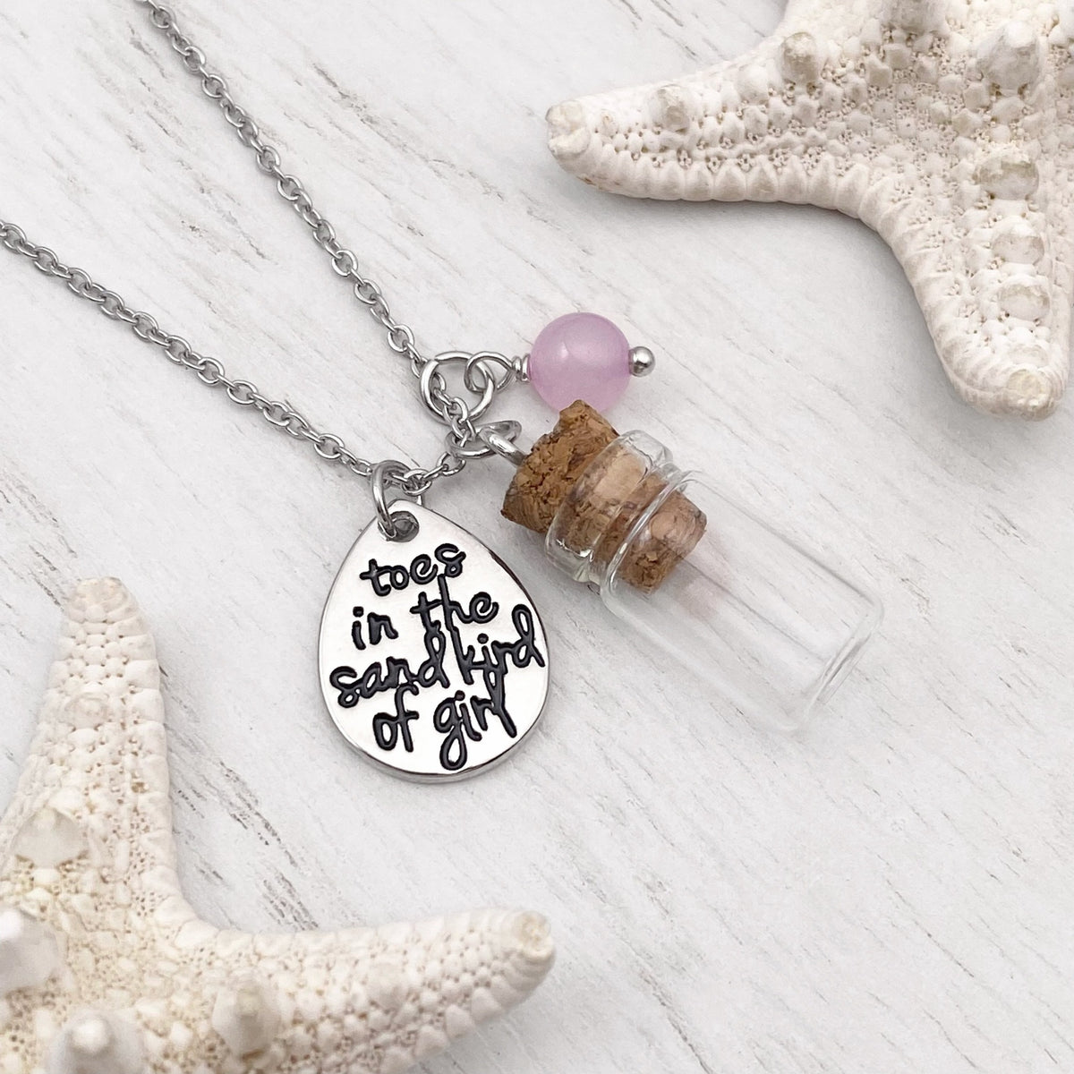 Toes in the Sand Jar Necklace – GoBeachy